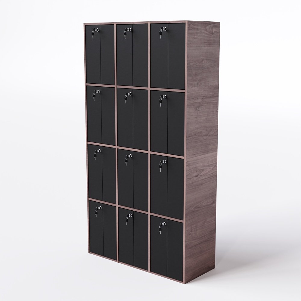 Armário Locker Guarda Volumes 12 Portas com Chave | MadeiraMadeira