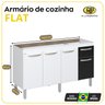 Balcão de Cozinha 3 Portas e 1 Gaveta 143cm | MadeiraMadeira