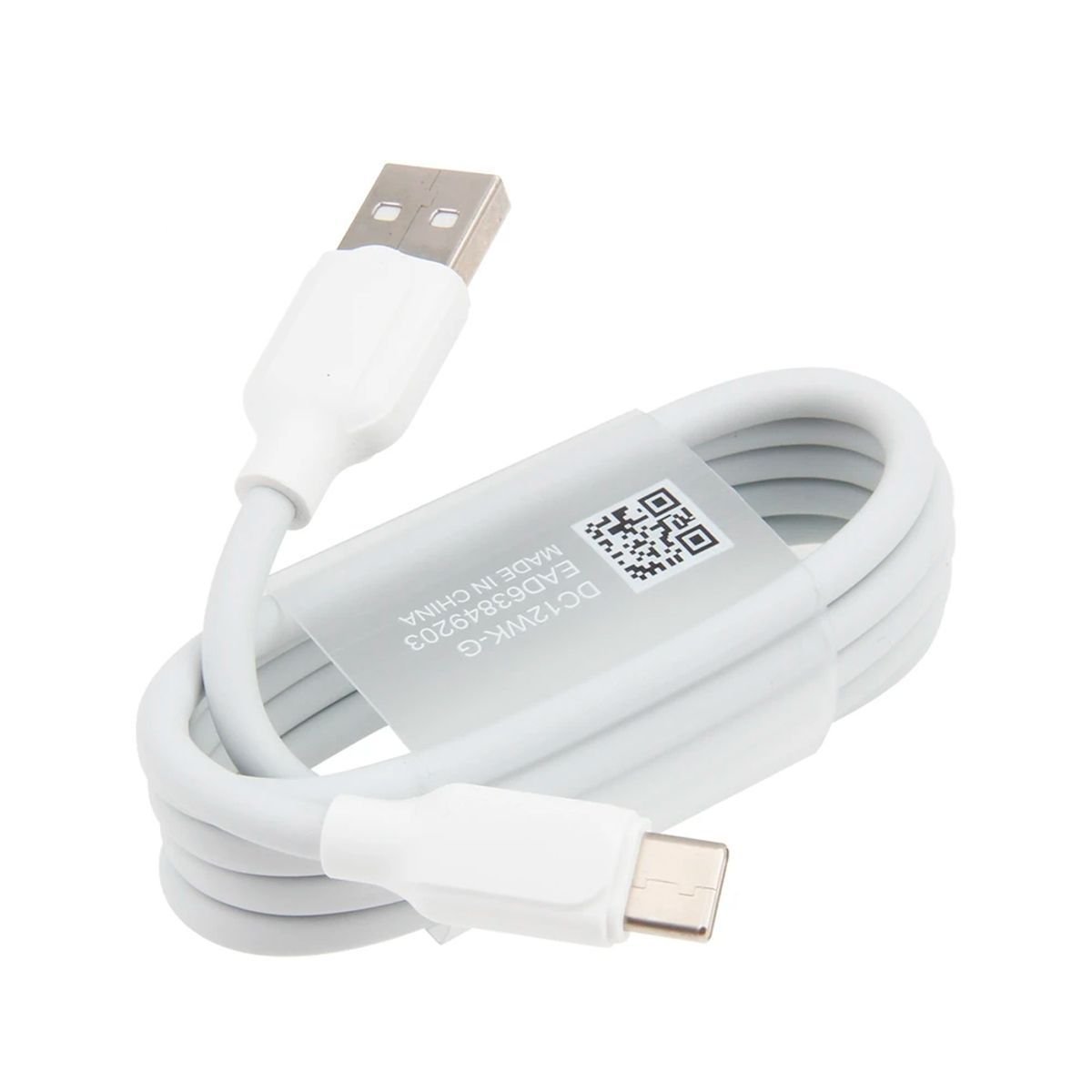 Cabo Type C Turbo Power 1 Metro Carregador Rapido Branco | MadeiraMadeira