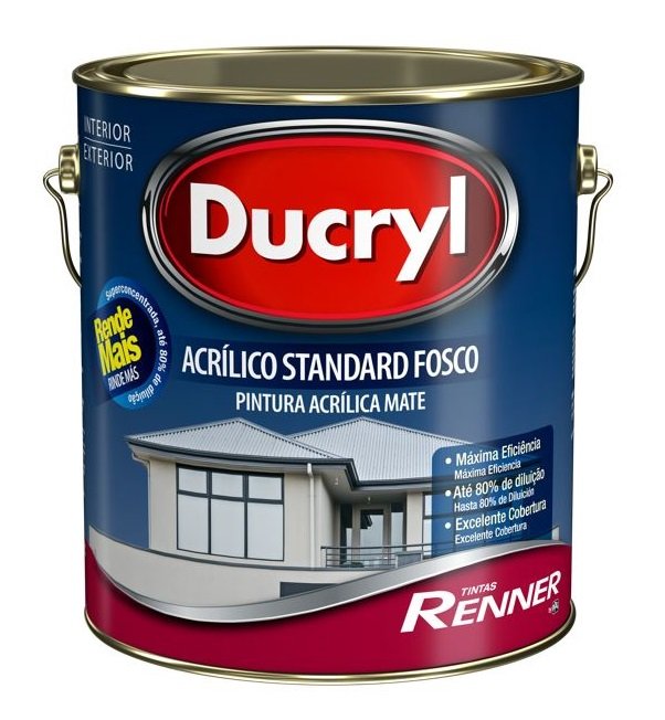 Tinta Ducryl Standard Fosca 3,6L Renner - Chocolate | MadeiraMadeira