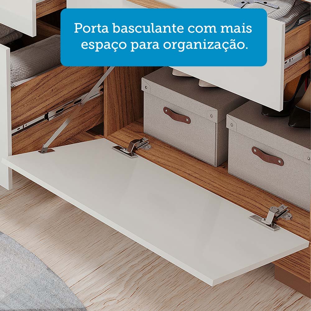 Guarda-roupa Casal 192cm 7 Portas 5 Gavetas 100% Mdf Coimbra Espresso Móveis | MadeiraMadeira