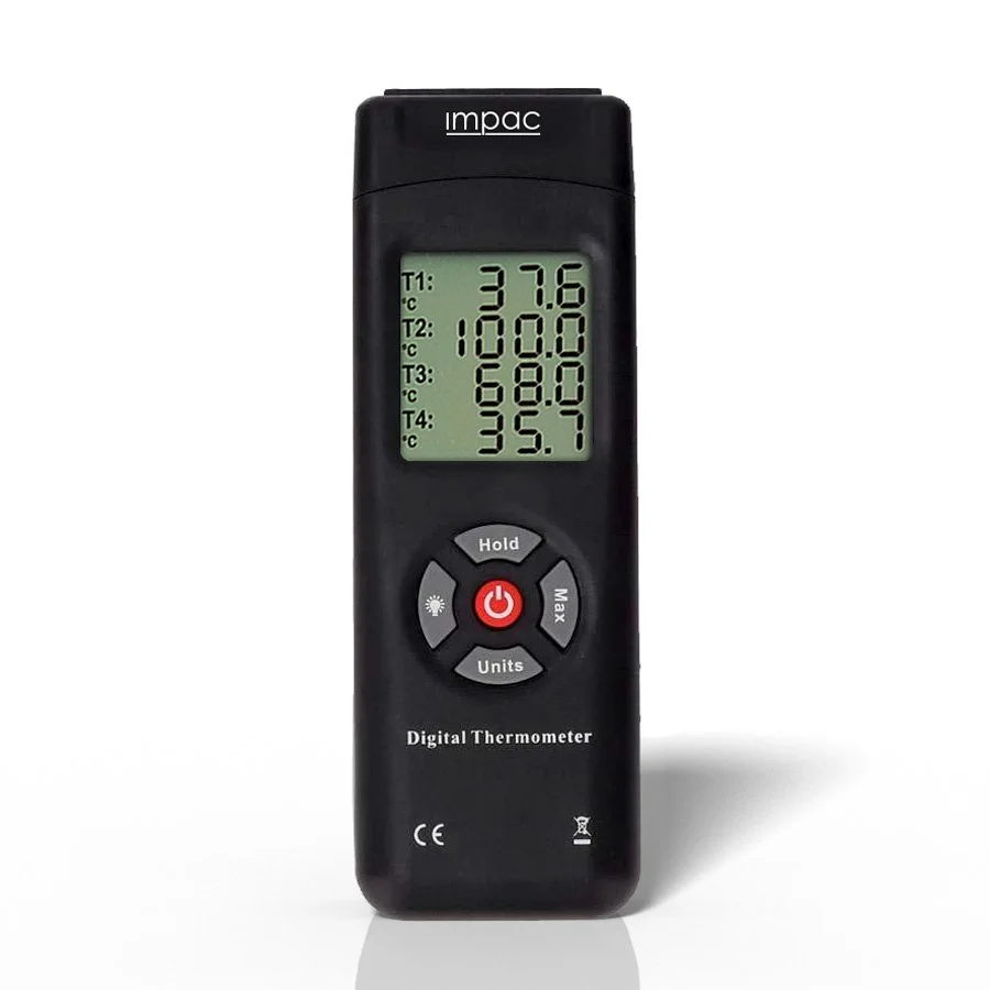 Termômetro Digital com 4 Canais IP-TK04 Impac | MadeiraMadeira