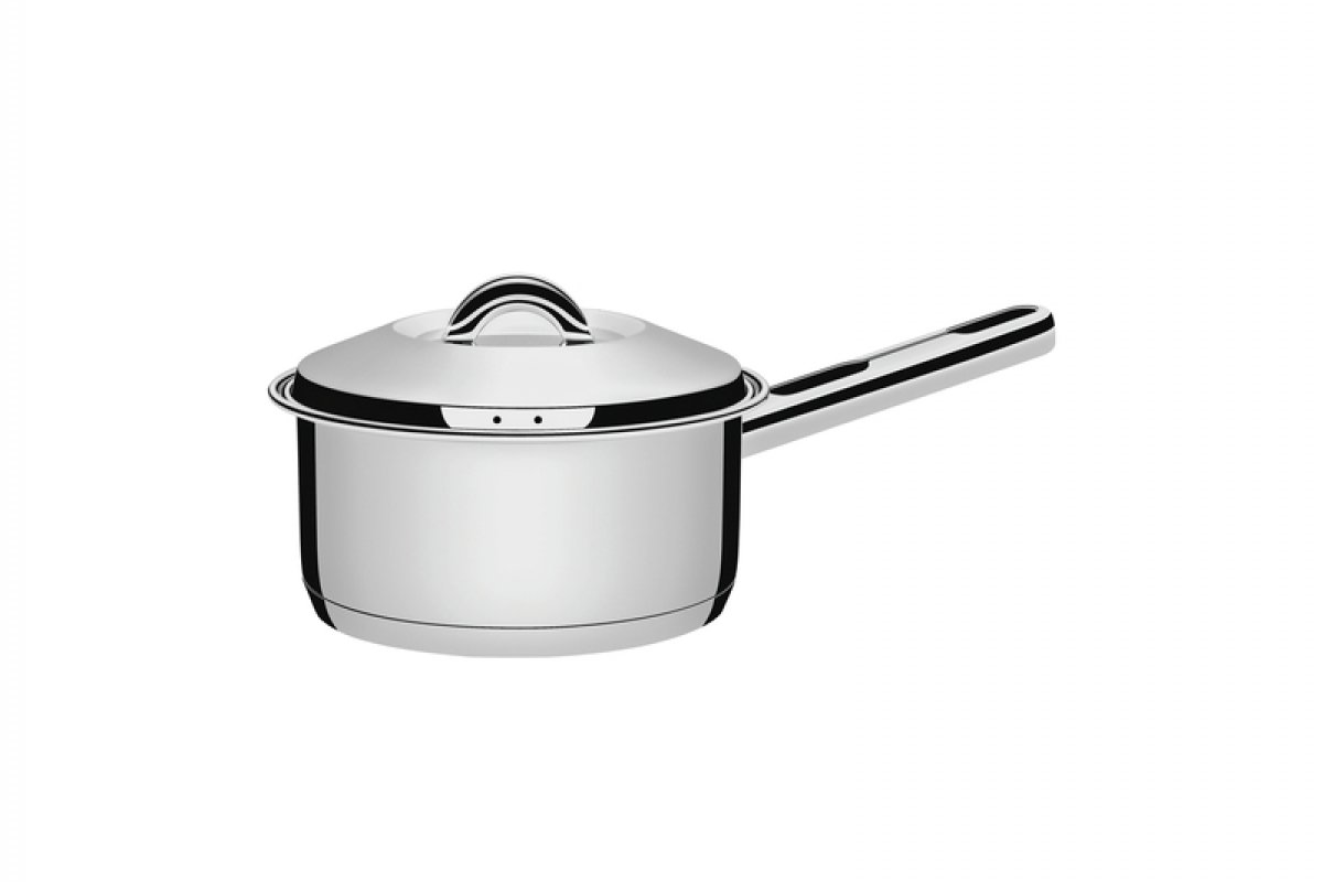 PANELA SOLAR EM ACO INOX FUNDO TRIPLO COM TAMPA E CABO 16 CM ...
