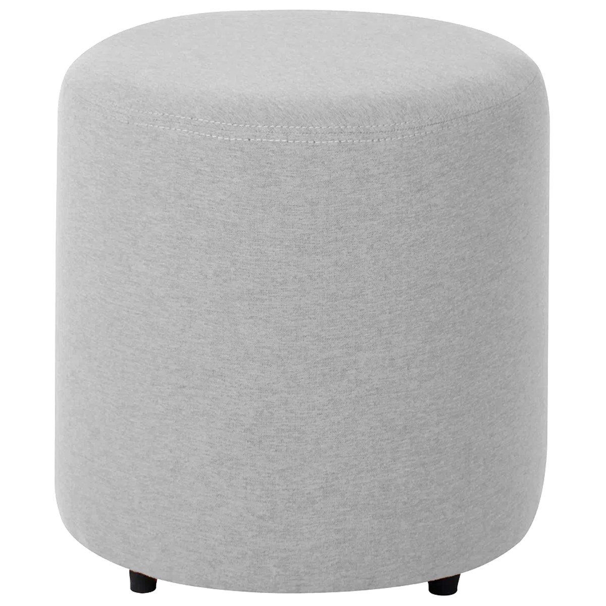 Puff Luigi Redondo em Veludo - Várias Cores - Off White | MadeiraMadeira