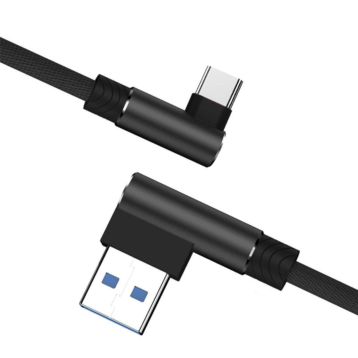 Cabo Dados Usb Tipo C 90 Graus 35 Cm | MadeiraMadeira