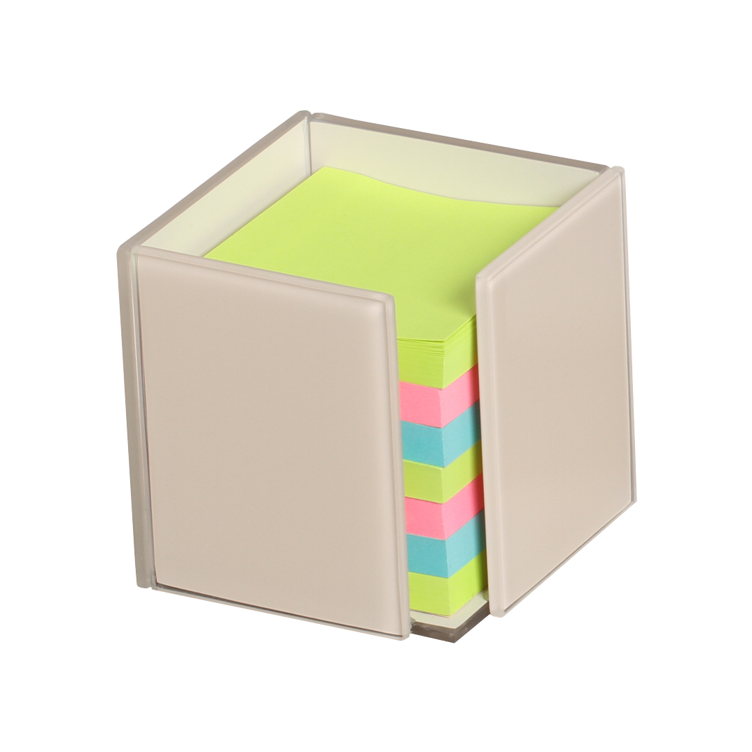 PORTA POST IT SUPORTE PARA BLOCO ADESIVO VIDRO: VANILLA | MadeiraMadeira