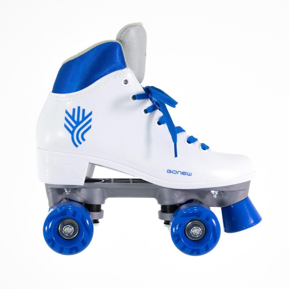 Patins Go Quad Basic Rolamento 608Zz Bel Bco E Azul - 38 | MadeiraMadeira