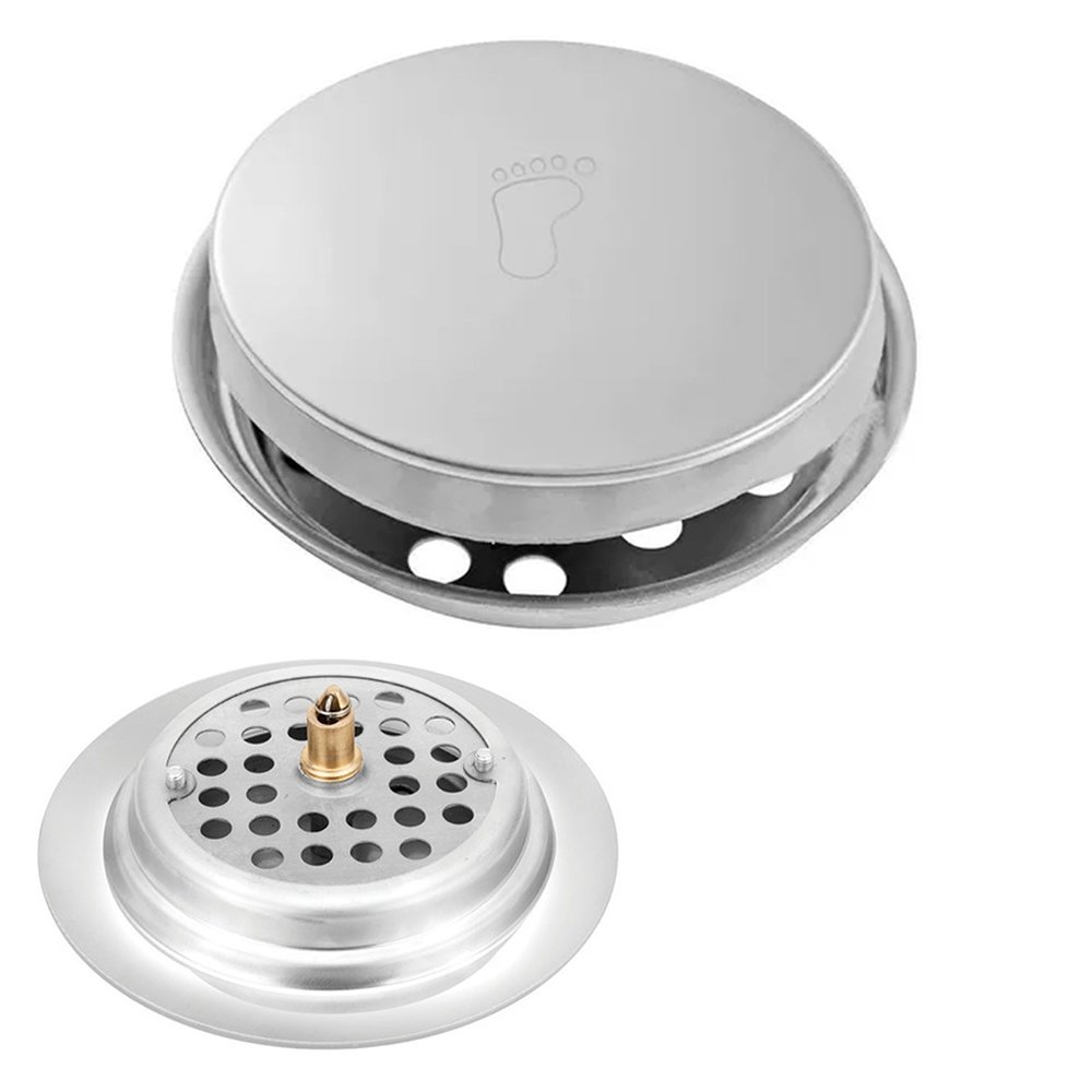 Ralo Click Inteligente 15x15 Inox Redondo Banheiro Lavabo Casa ...