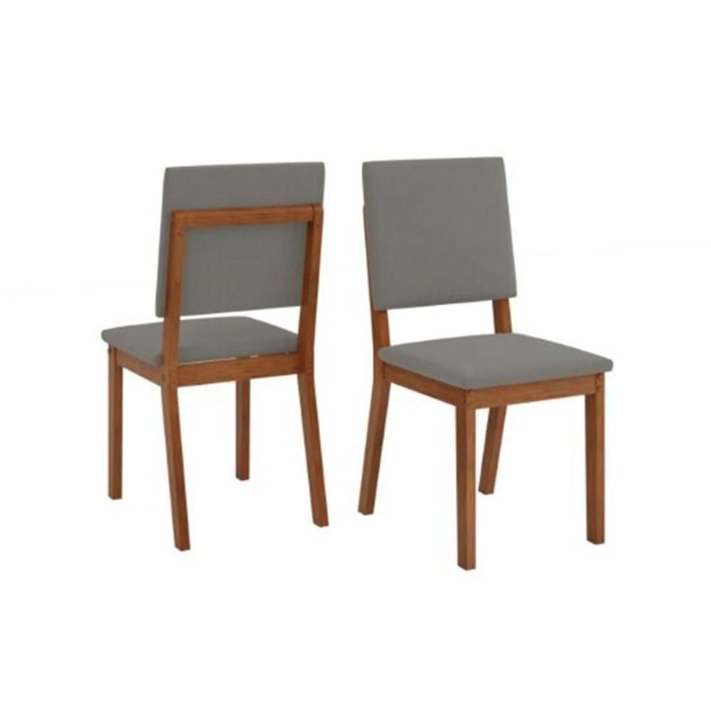 Cadeira Sala de Jantar Talia Freijó-suede Lunar Grafite - Dj Móveis ...