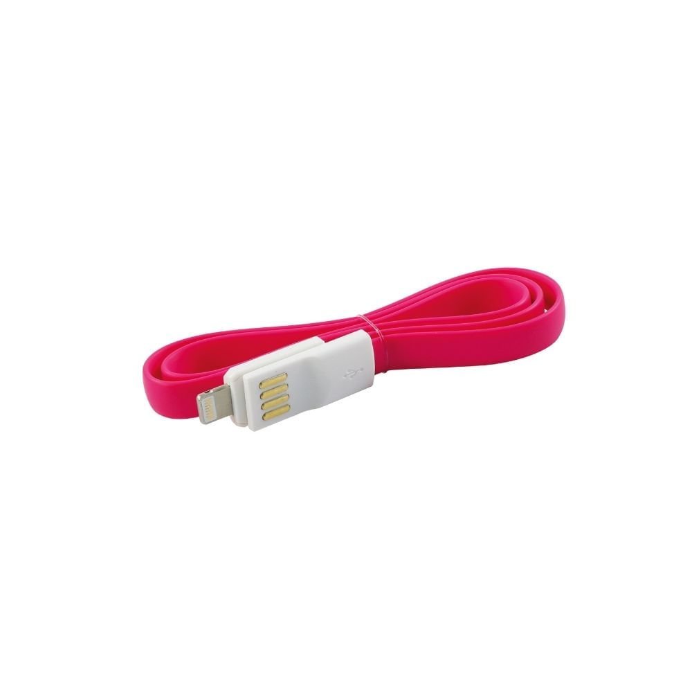 Mini Cabo Flat Lightning Oex Cb501 - 50Cm Rosa | MadeiraMadeira