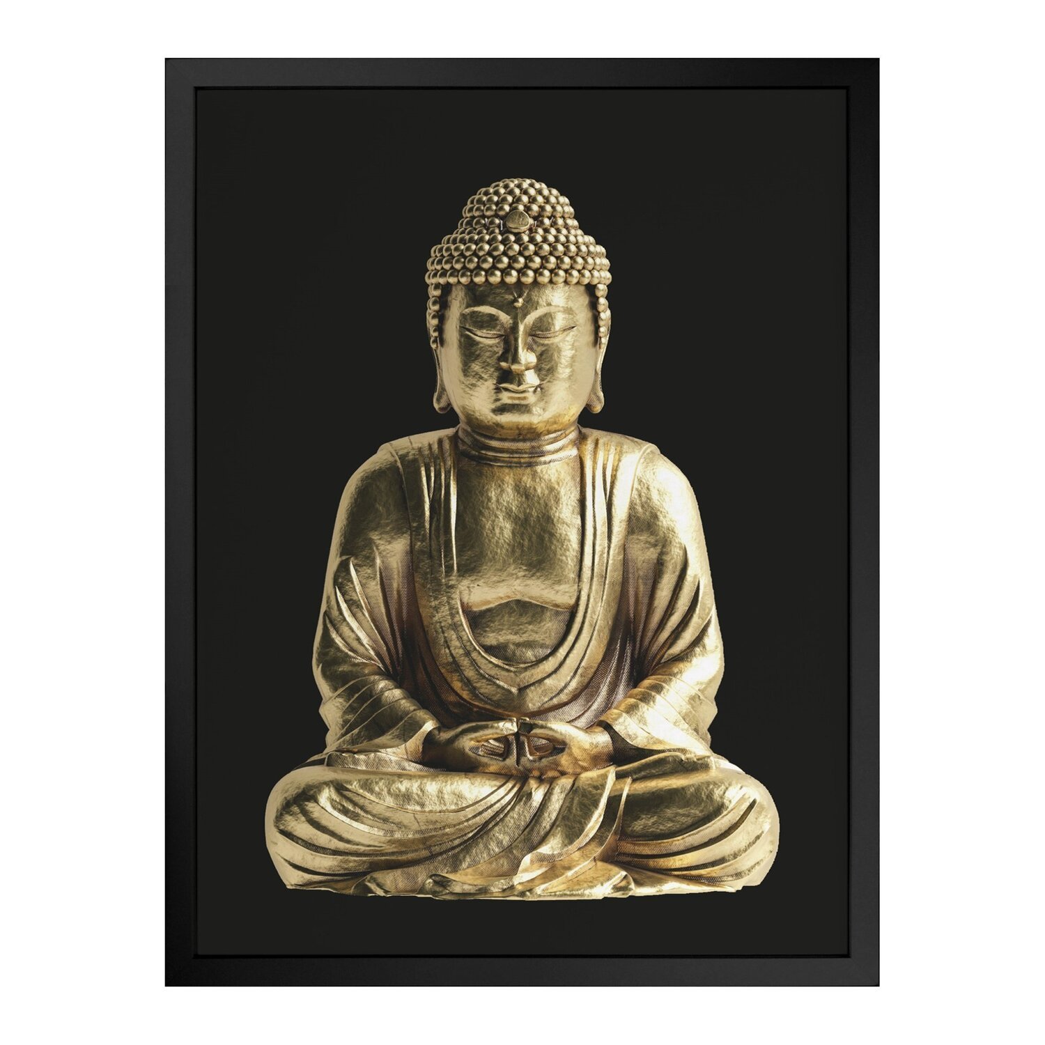 Quadro 60cm X 80cm Buda Fundo Tropical Artes | MadeiraMadeira