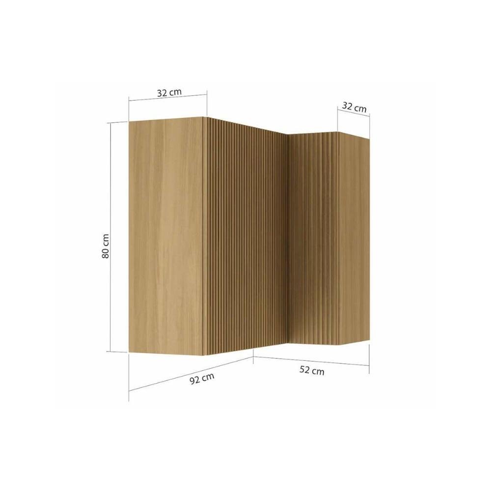 Armário de Cozinha Modulado Rainha Canto C/ 2portas 92 Cm Nature ...