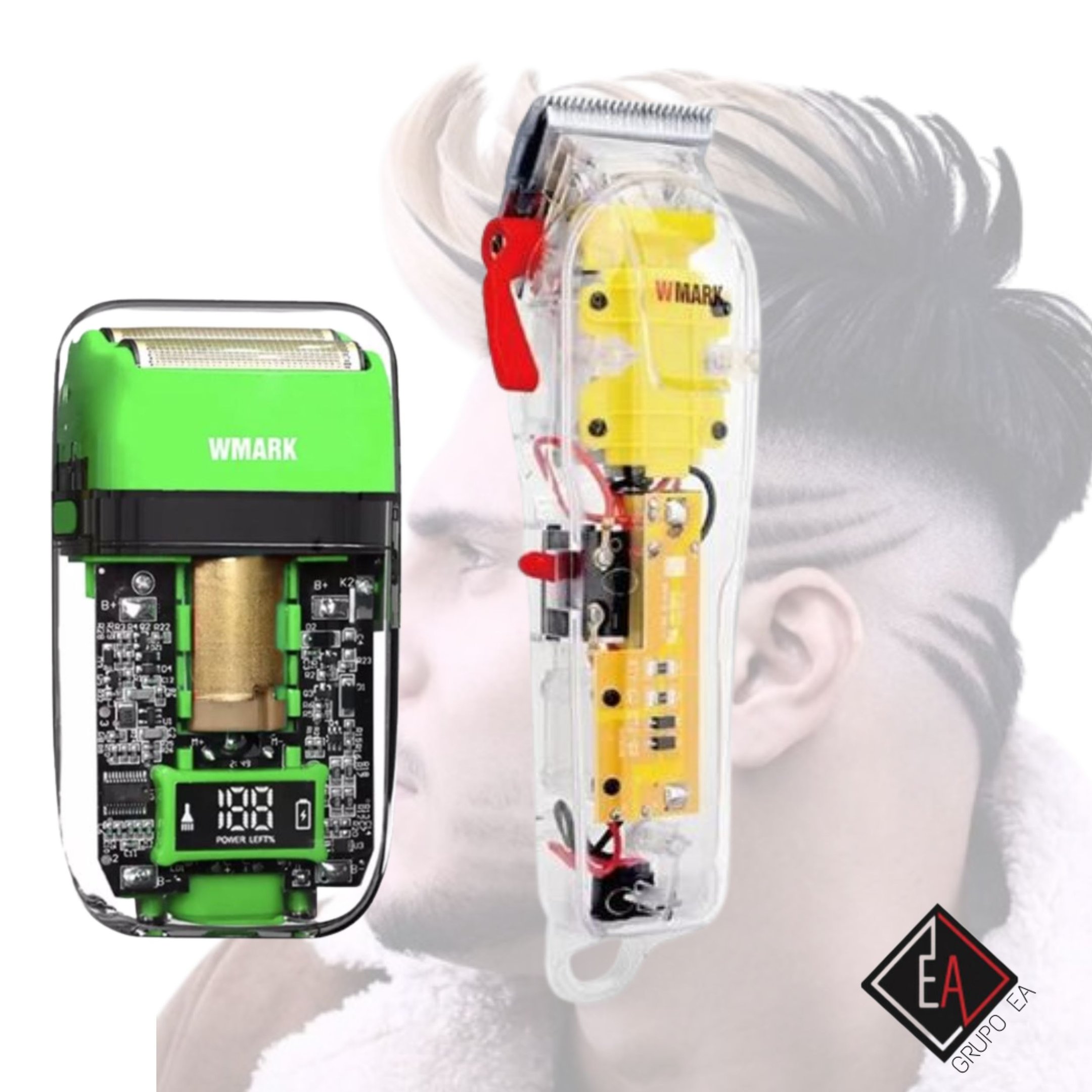 Máquina de Corte e Barbeador Elétrico Shaver Wmark Kit 2x1 | MadeiraMadeira