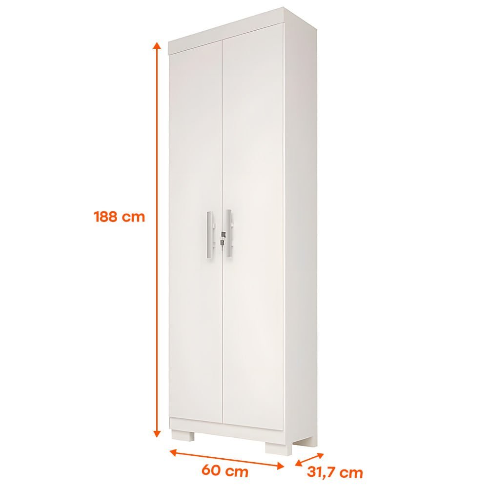 Armário Multiuso Acp Íris 2 Portas com Chave | MadeiraMadeira