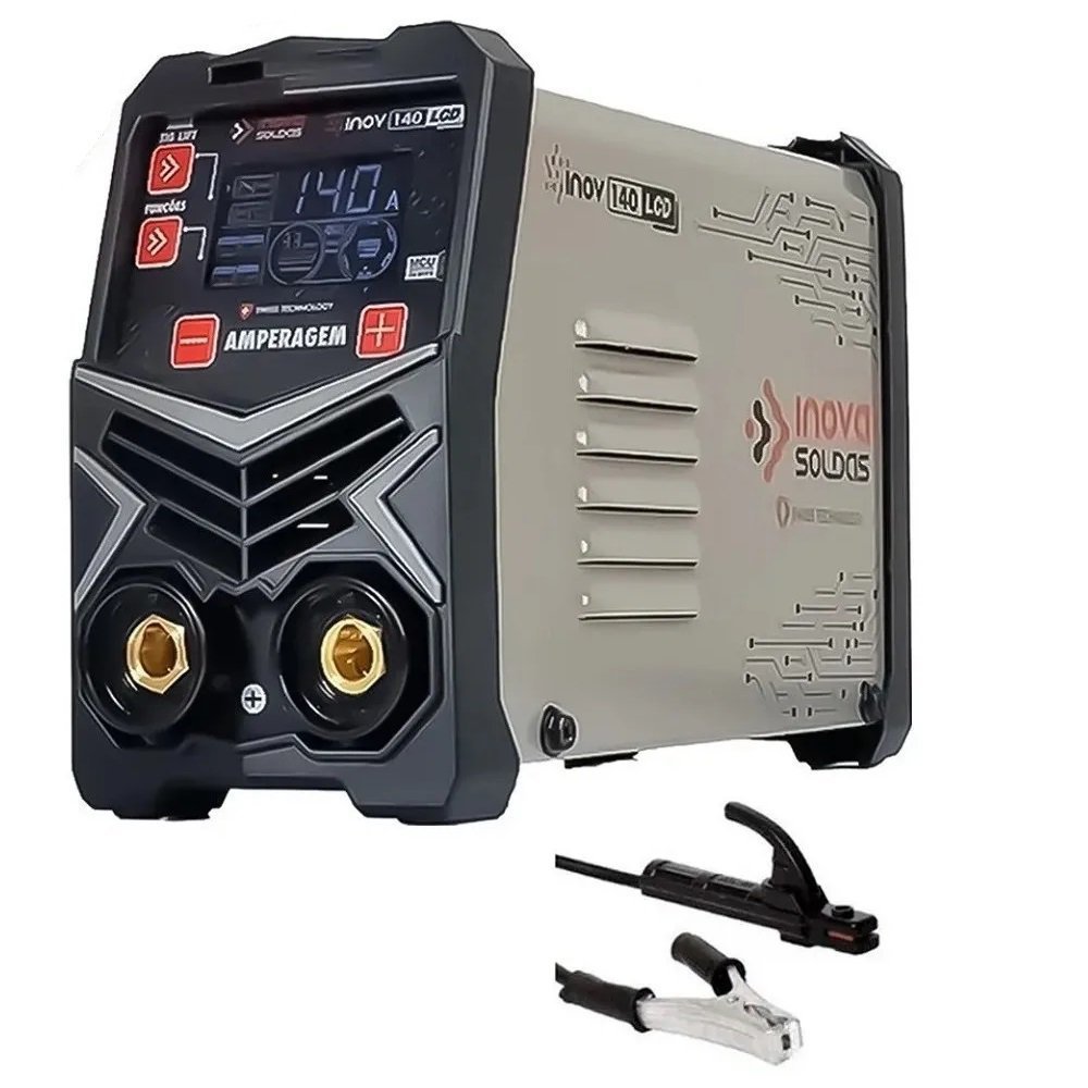 INVERSORA SOLDA 140A MMA TIG PROFISSIONAL + MÁSCARA + MALETA ...