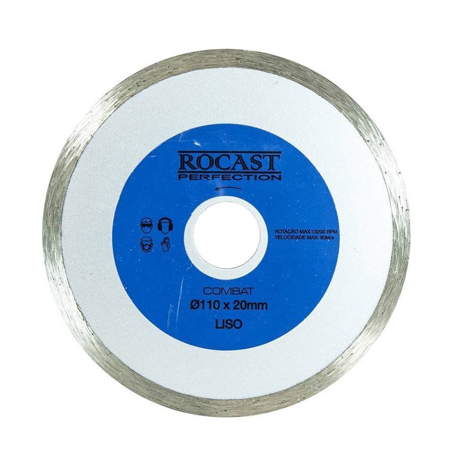 Disco Diamantado COMBAT Rocast 110x20mm x Liso x Cerâmicos e Esmaltados ...