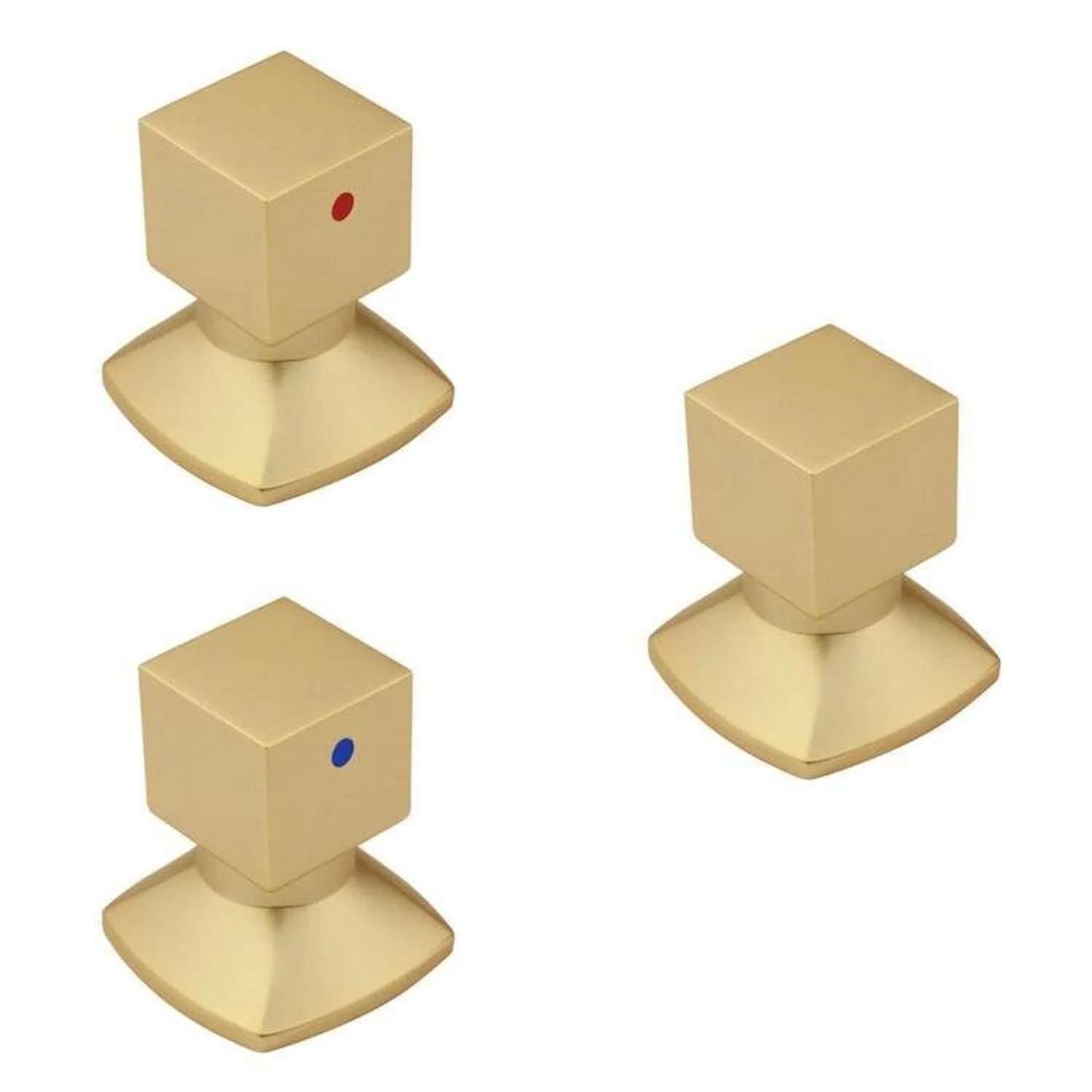 Kit com 3 Acabamentos para Registro C46 Água Quente/fria Ducon Metais ...