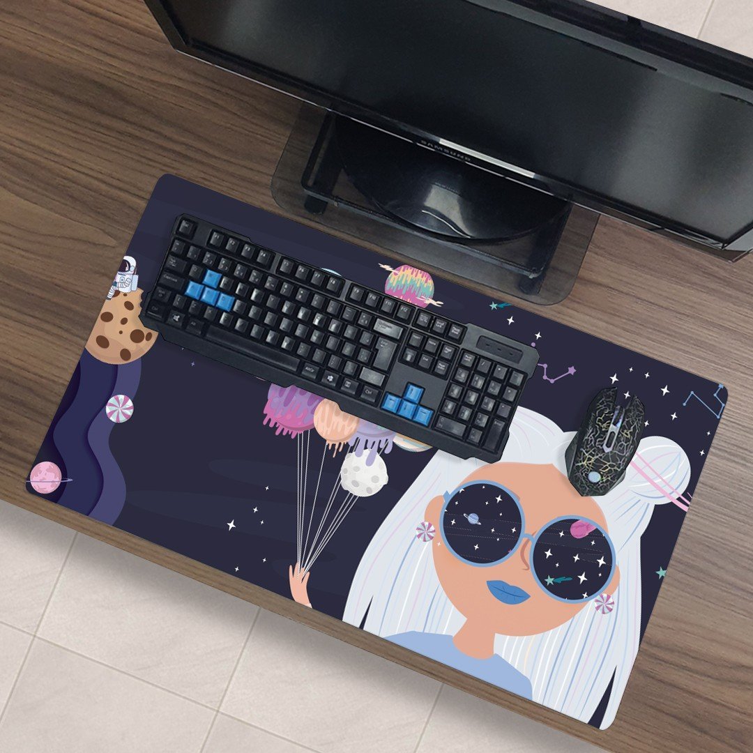 Mouse Pad Gamer Planetas Doces | MadeiraMadeira
