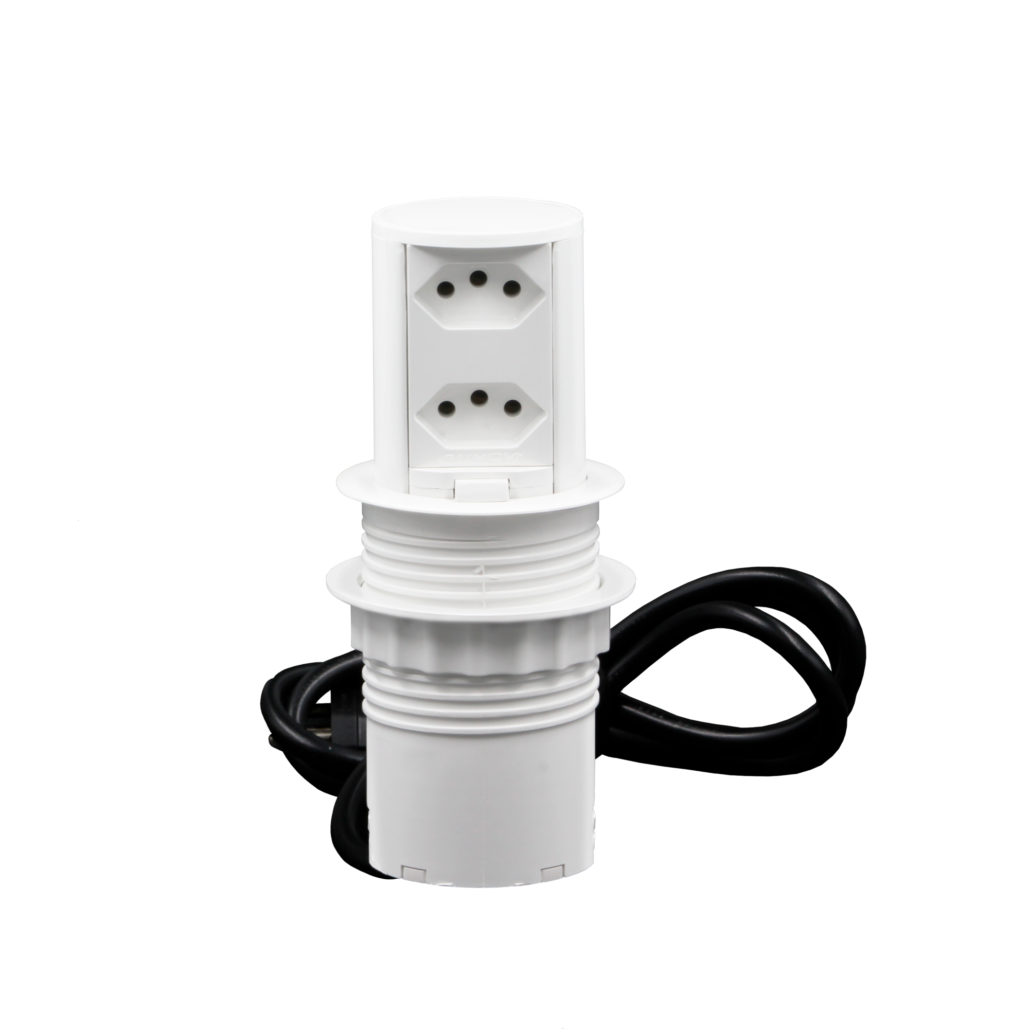Torre de Tomada Mini Totem Pop20 2 Tomadas 20a - Branco Mini Totem ...