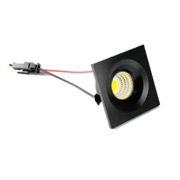 Mini Spot de embutir Elysa 3w bivolt Móveis Nichos Painéis Quarto ...