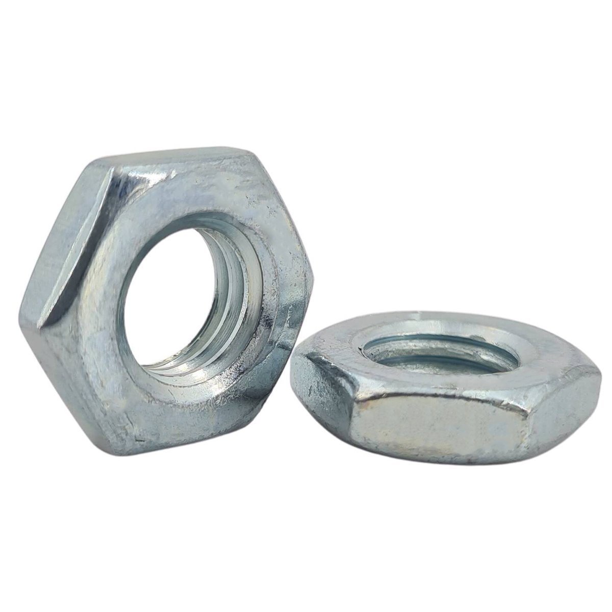 Porca Sextavada M12 Baixa Din 439 Cl 6 Zinco Branco - 1000un | MadeiraMadeira