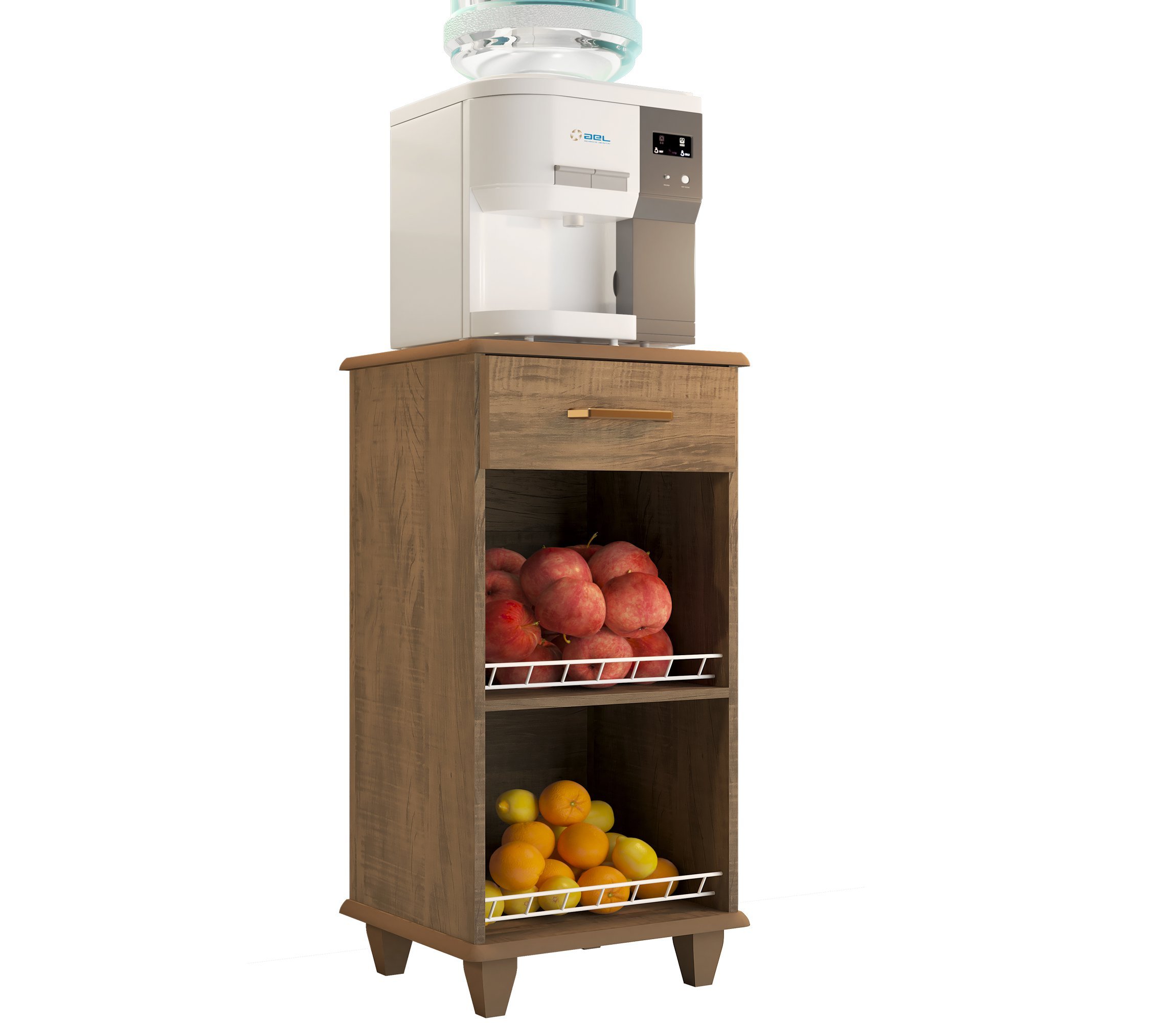Fruteira multiuso com gavetas para bebedouro | MadeiraMadeira
