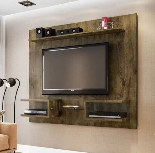 PAINEL PARA TVS DE ATÉ 55 POLEGADAS ATLAS MADEIRA RUSTICA | MadeiraMadeira