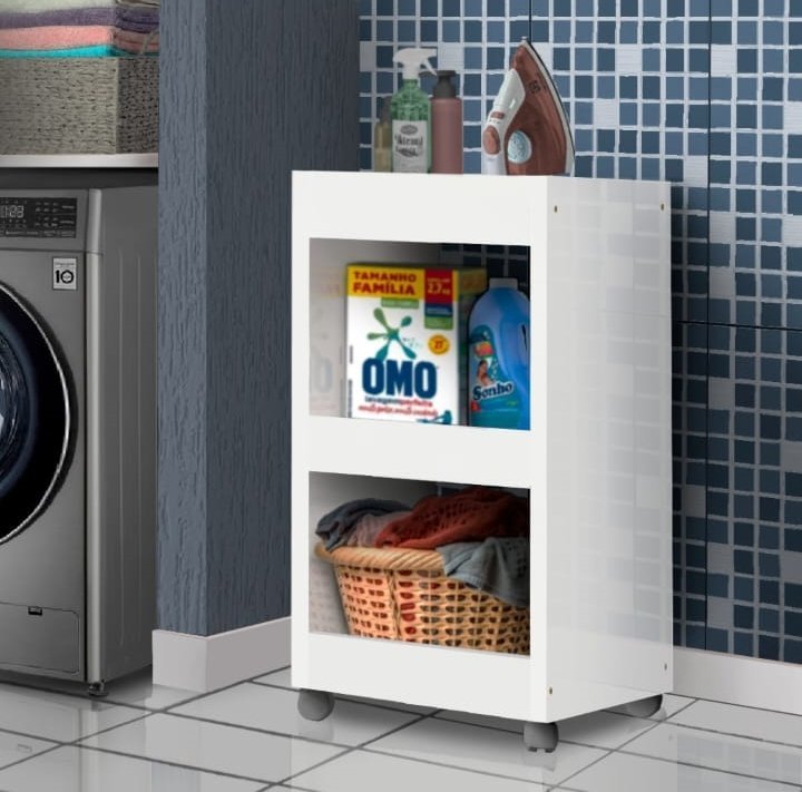 Carrinho Multiuso Organizador Manicure Mesa de Cabeceira Havana - Bella Vercelli 103 ...