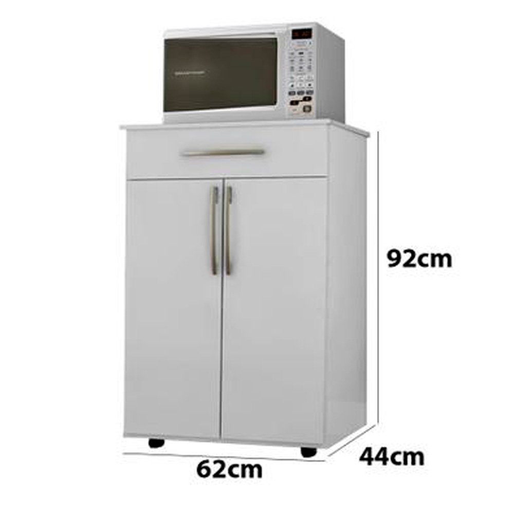 Balcão de Multiuso Juliana Branco Flex 1743 AJL Móveis | MadeiraMadeira