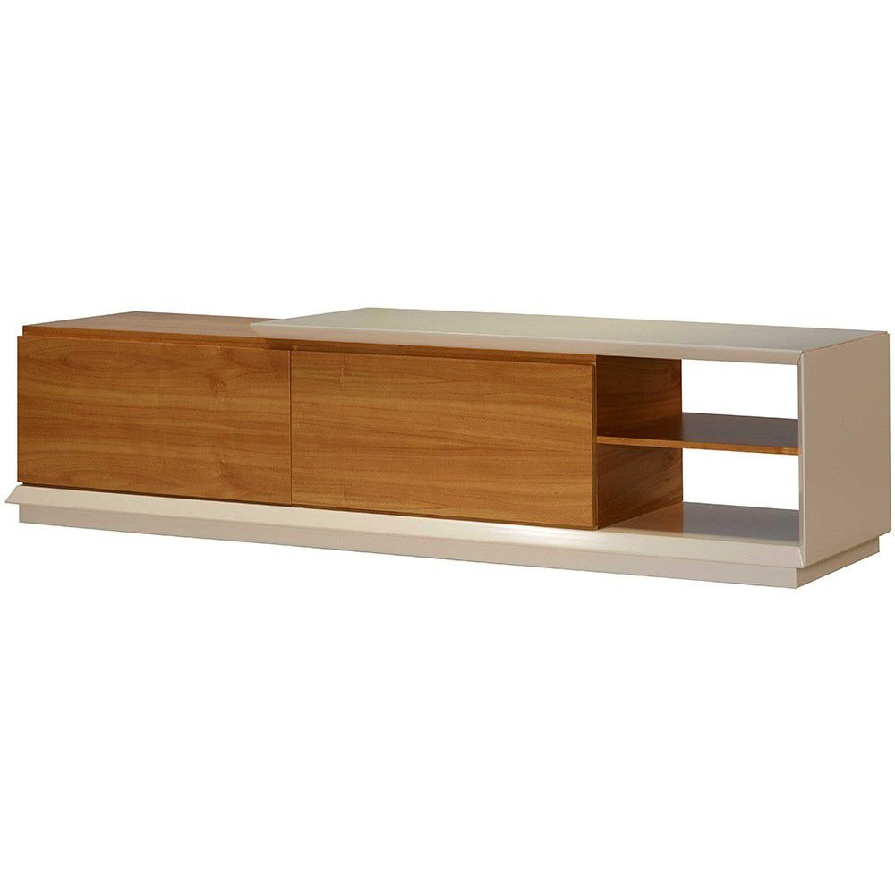 Rack Vall - Madeira Maciça - Comprimento: 160cm - Laca - Branca ...