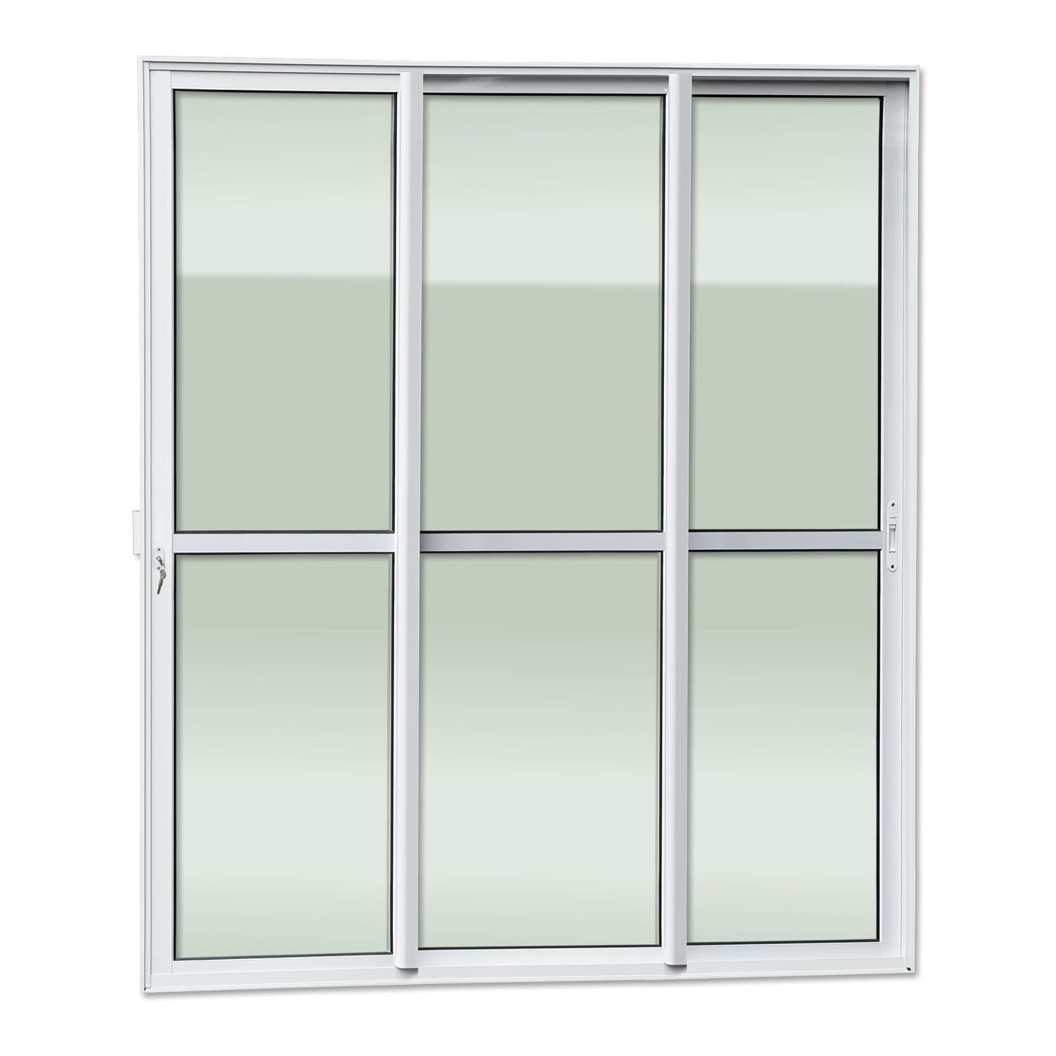 Porta de Correr 3 Folhas Moveis Sequenciais 210 X 120 Elite com ...