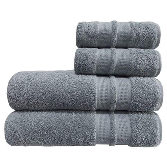 Toalha Rosto Avulsa 100% Algodão 45x80cm Neo Allure Fio Penteado Cinza Claro Camesa | MadeiraMadeira