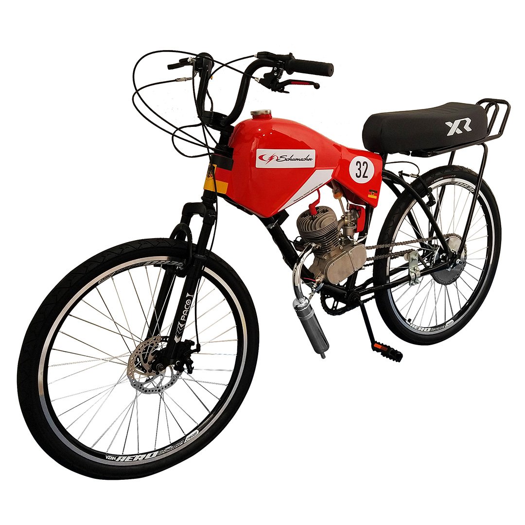 Bicicleta Motorizada 100cc Coroa 52 - Série Fórmula 1 Schumacher ...