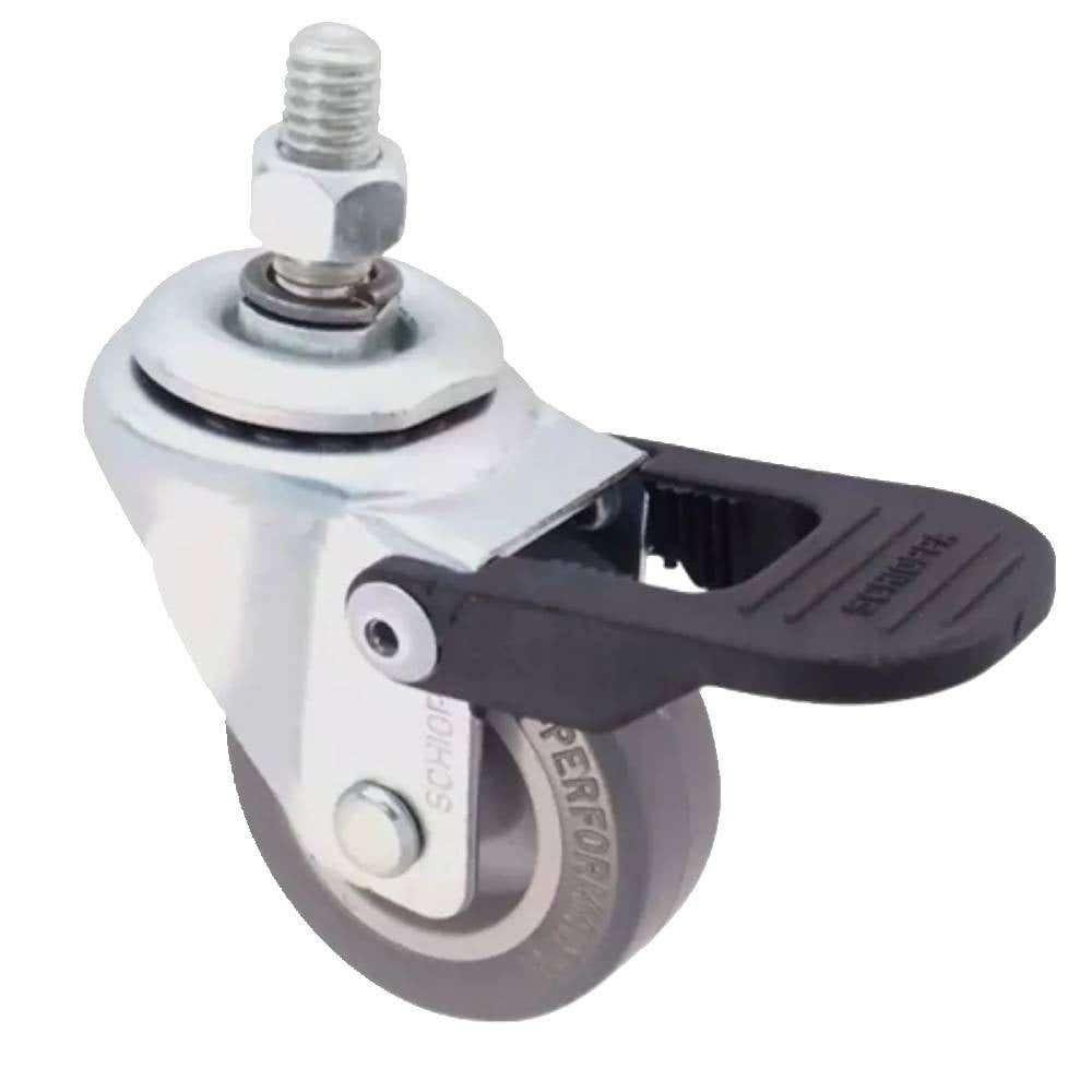 Rodízio Giratório Pino com Freio até 40kg 210 Bpfpi 4 Unidades Schioppa ...