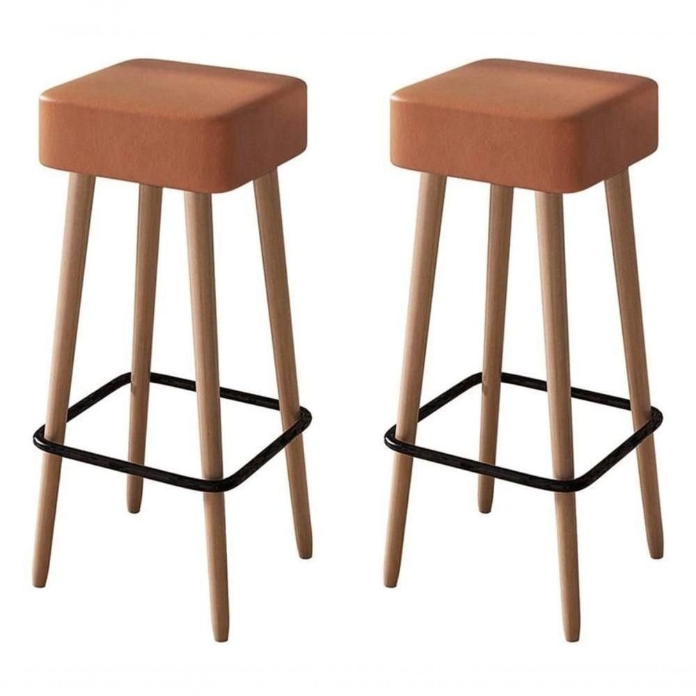 Kit 2 Banquetas Banco Alta Luxo para Area Gourmet Cozinha Bar Balcao ...