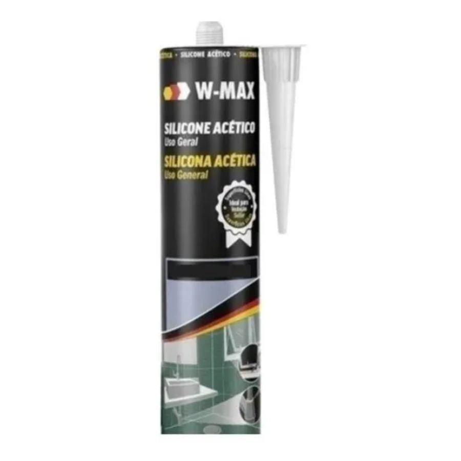 Silicone Acético Uso Geral W-max Wurth 275ml/258g Branco | MadeiraMadeira