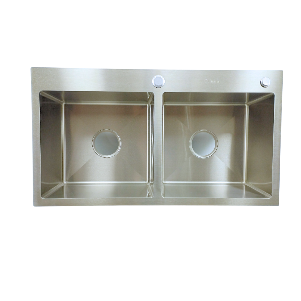 Cuba Dupla Para Cozinha Gourmet Turquesa Aço Inox 85x45CM | MadeiraMadeira