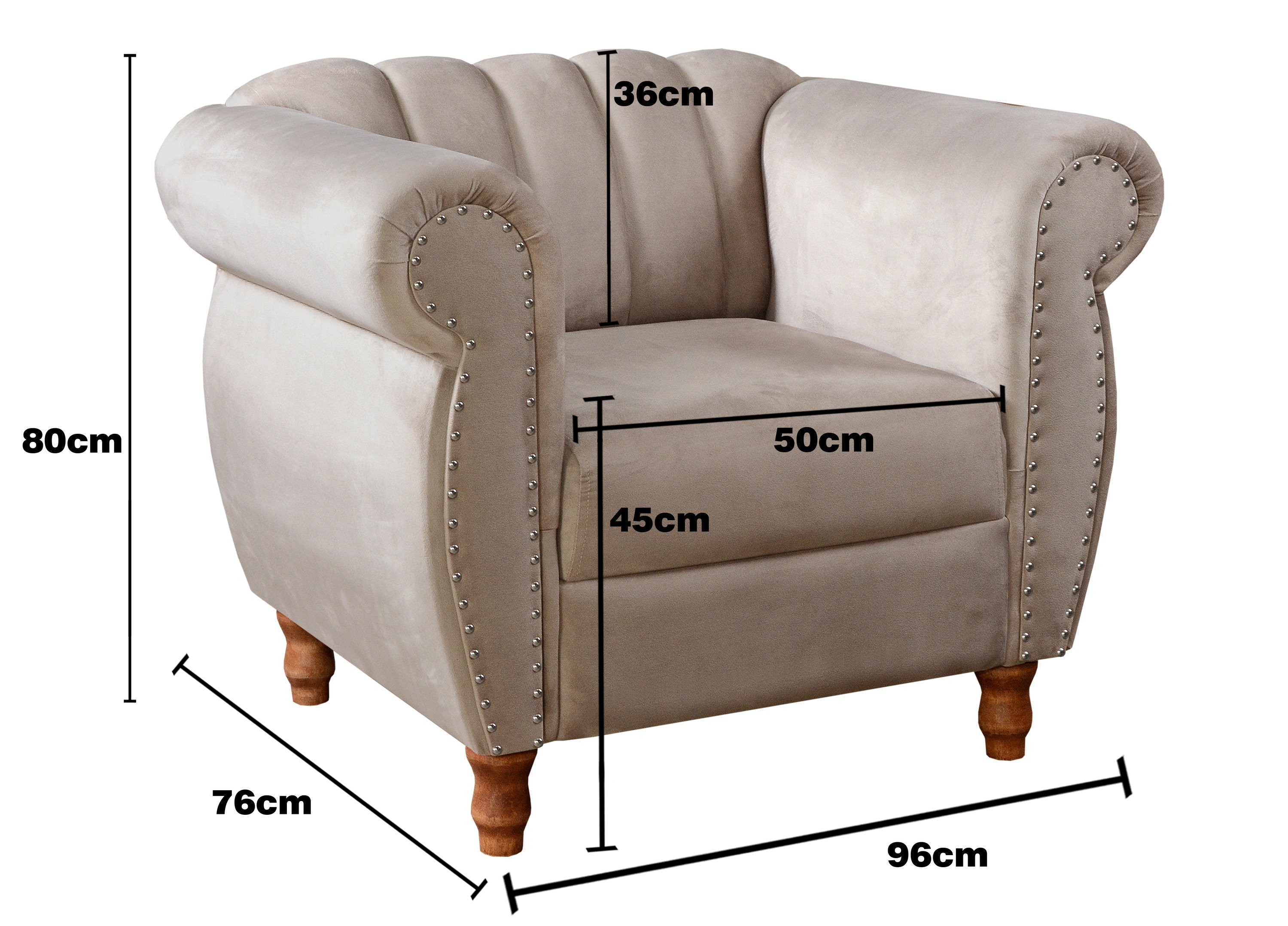 Poltrona Realeza Chesterfield Cadeira Vintage Decoração Retrô ...