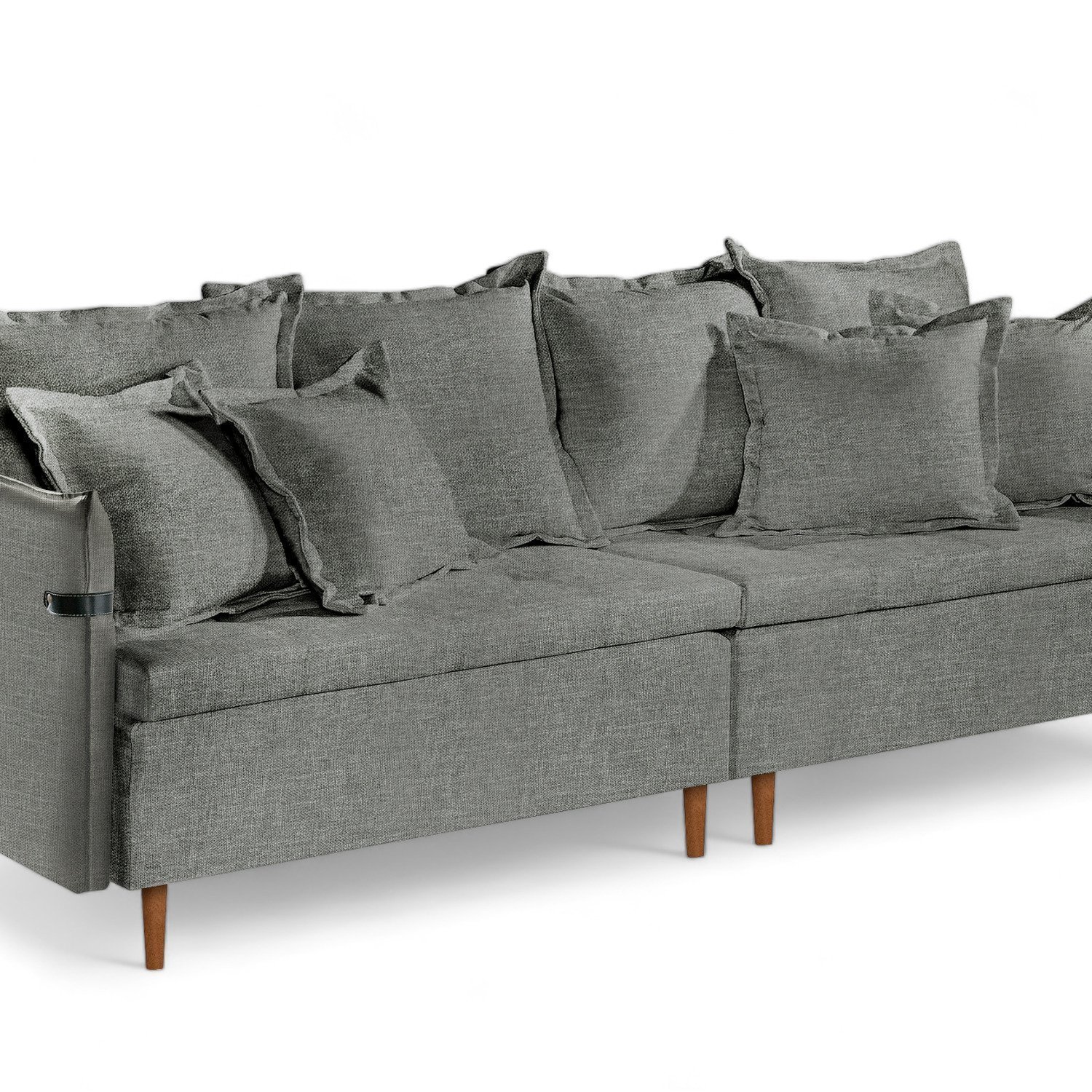 Sofá Fixo Atlas 3 Lugares Luxo 2,20 M | MadeiraMadeira