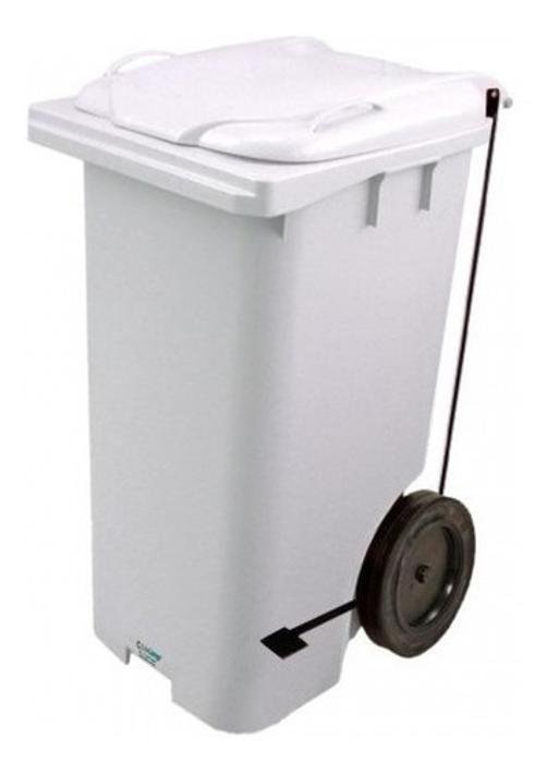 Contêiner Lixeira Plástico Injetado com Rodas e Pedal 240 L | MadeiraMadeira