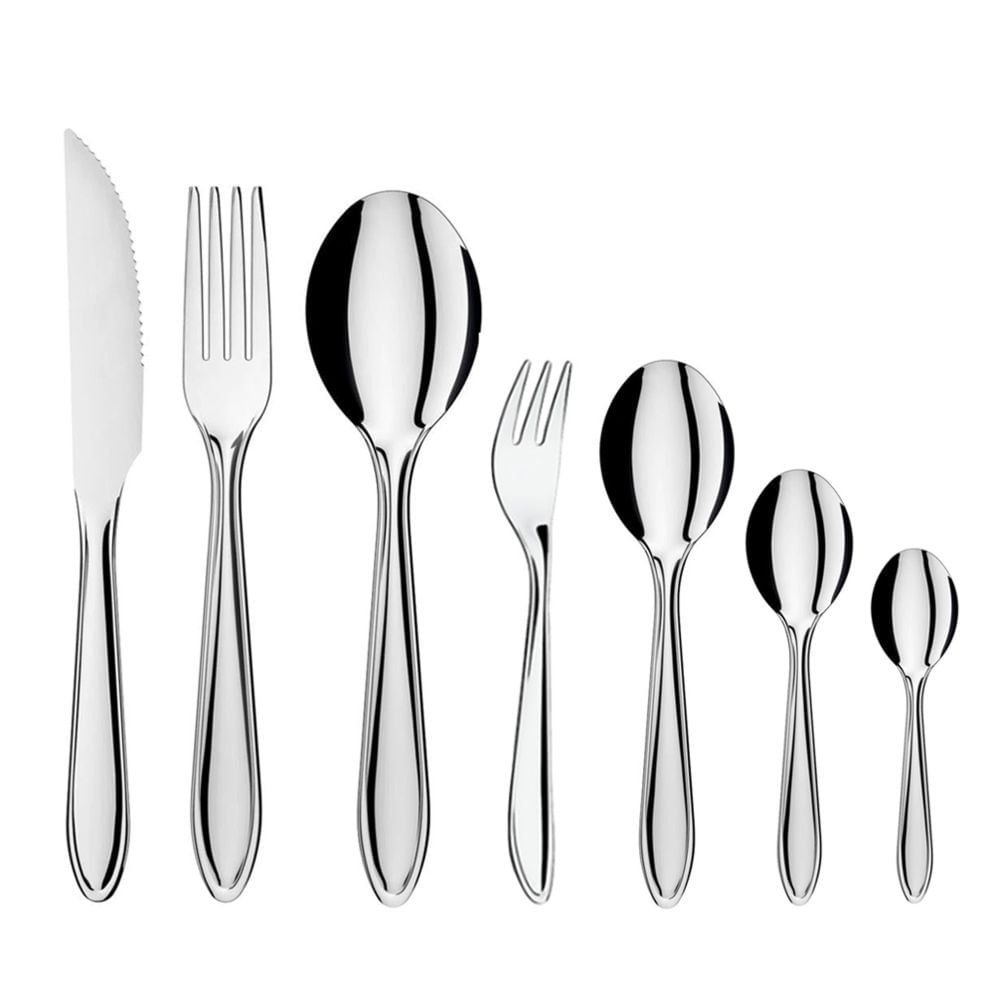 Faqueiro Lyon Inox 42 Peças 5101/498 - Brinox | MadeiraMadeira