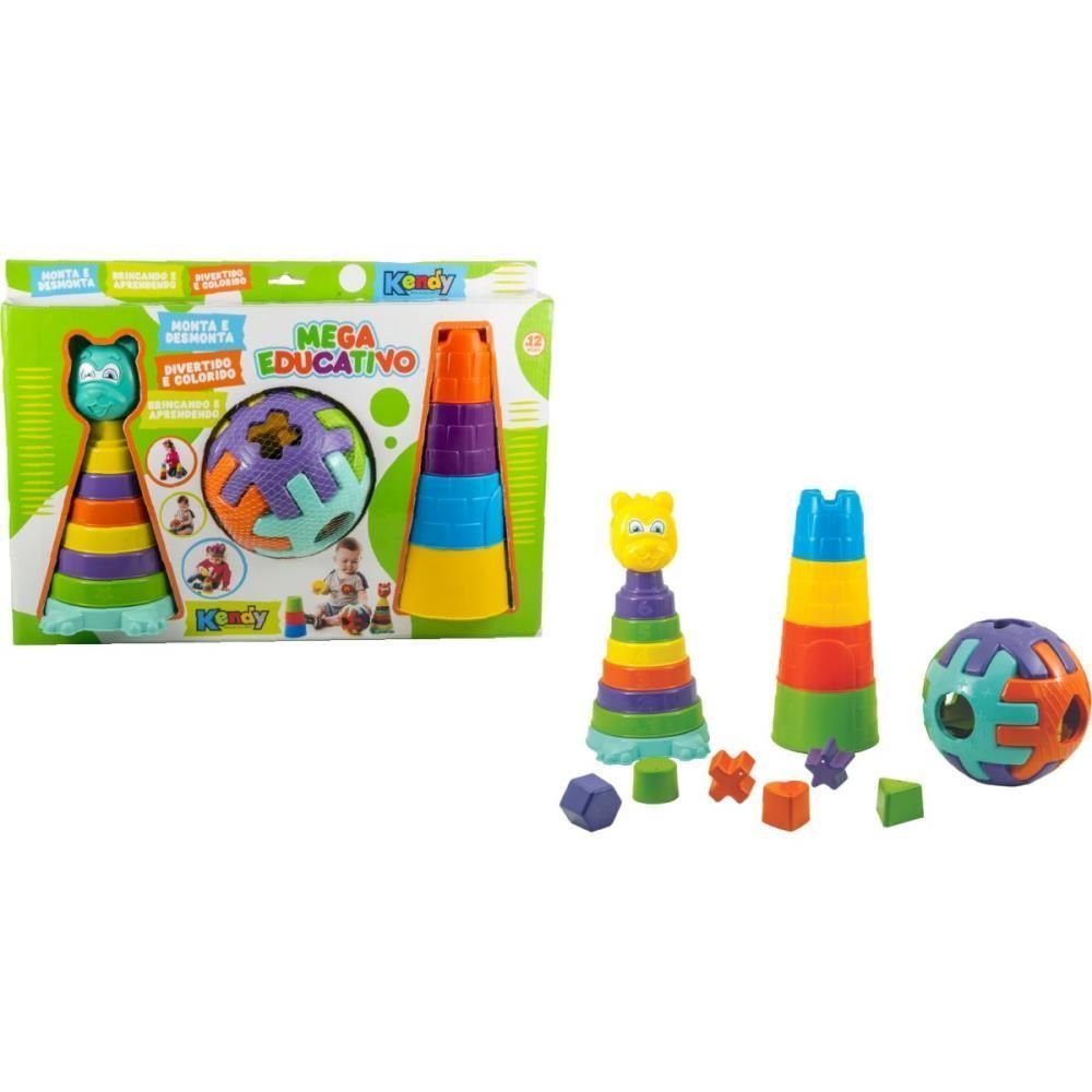 Brinquedo Educativo Mega Kit Educativo C/09 Peças | MadeiraMadeira