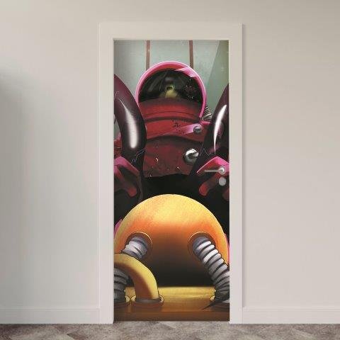 Adesivo de Porta Games Among Us | MadeiraMadeira