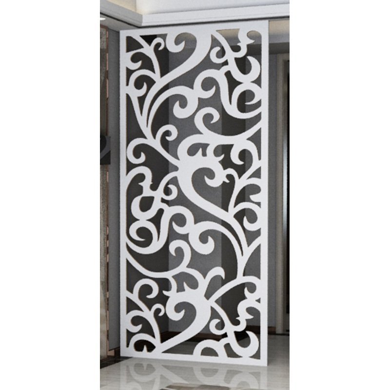 Painel Vazado Divisória MDF Maori Branco Decore Painéis e Divisórias 1,80x2,40m | MadeiraMadeira