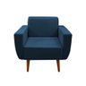 Poltrona Luxo Ravena Linho Azul Marinho | MadeiraMadeira