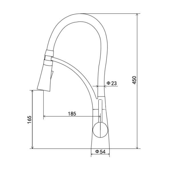 Torneira Cozinha Preto Flexível Gourmet Misturador Mesa HB-M0103 ...