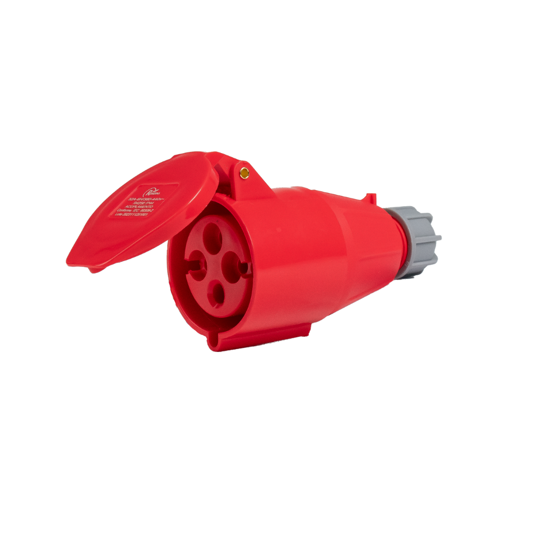 Acoplamento Móvel Industrial 3p+t 32a 6h 380v Vermelho | MadeiraMadeira