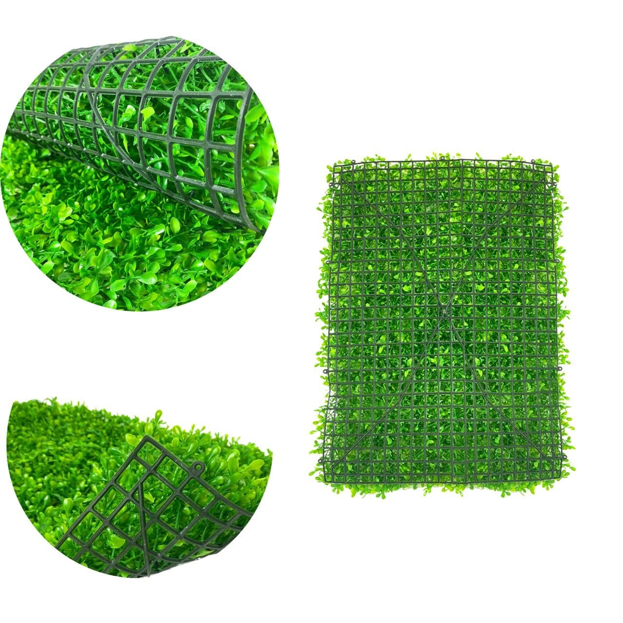 Placa Parede Verde Buchinho Muro Inglês KIT 18 Unid AKZ HOME | MadeiraMadeira