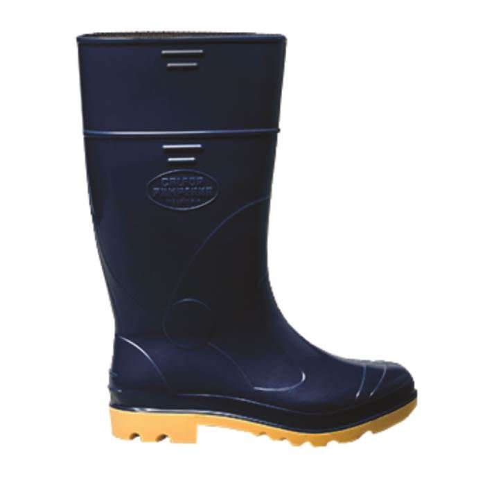 Galocha Bota Azul e Amarela Borracha PVC Cano Longo Pampeana Itablotas ...