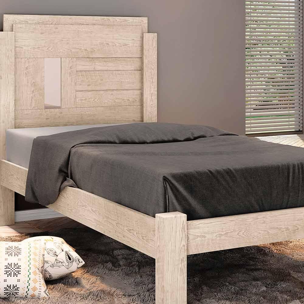 Cama Solteiro Moderna Amarula Amanda Framar | MadeiraMadeira